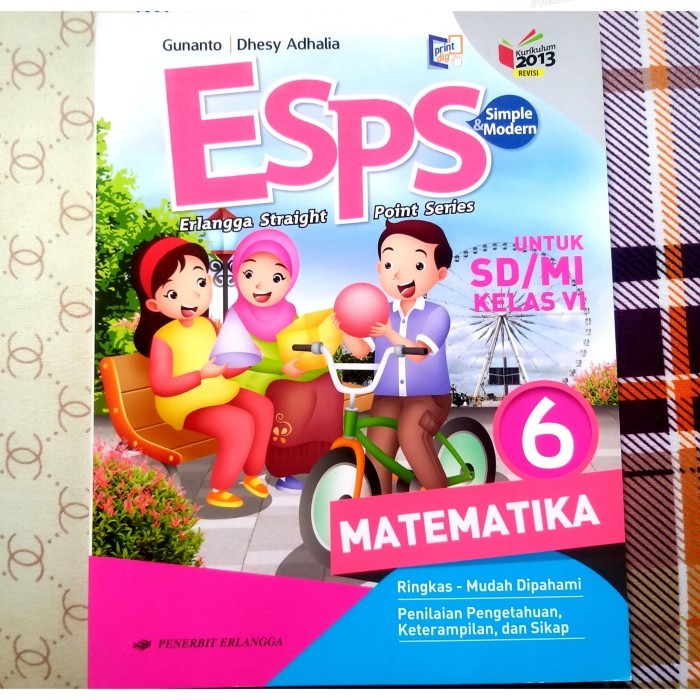 Jual BUKU ESPS MATEMATIKA SD MI KELAS 6 KURIKULUM 2013 ERLANGGA | Shopee Indonesia