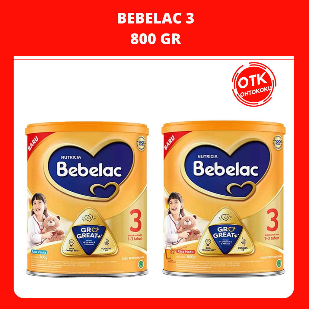 Jual Bebelac 3 Susu Pertumbuhan Bubuk Usia 1-3 Tahun 800 gr | Shopee ...