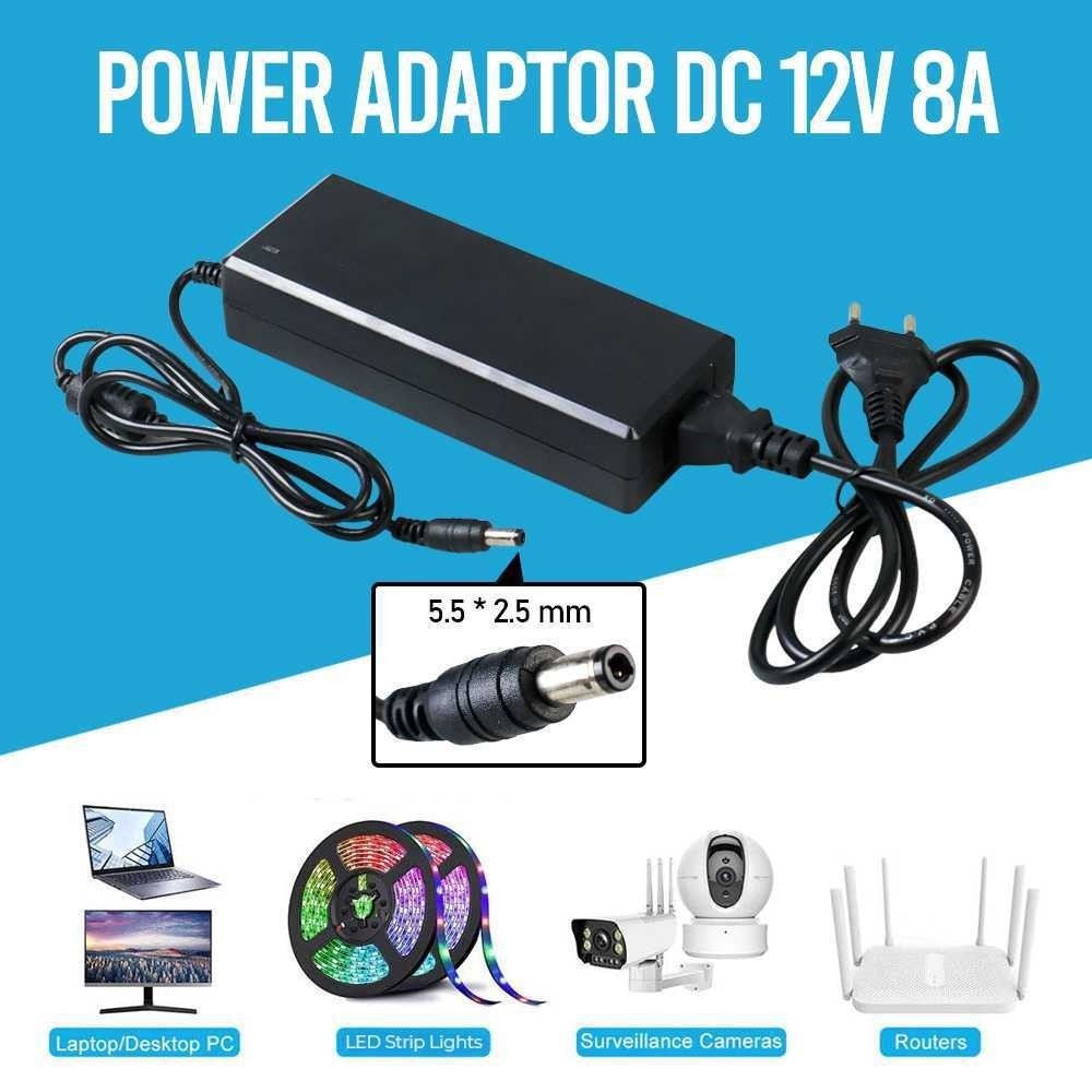 Jual VBS Adaptor Power Supply Serbaguna Converter AC to DC 12V 8A LED ...