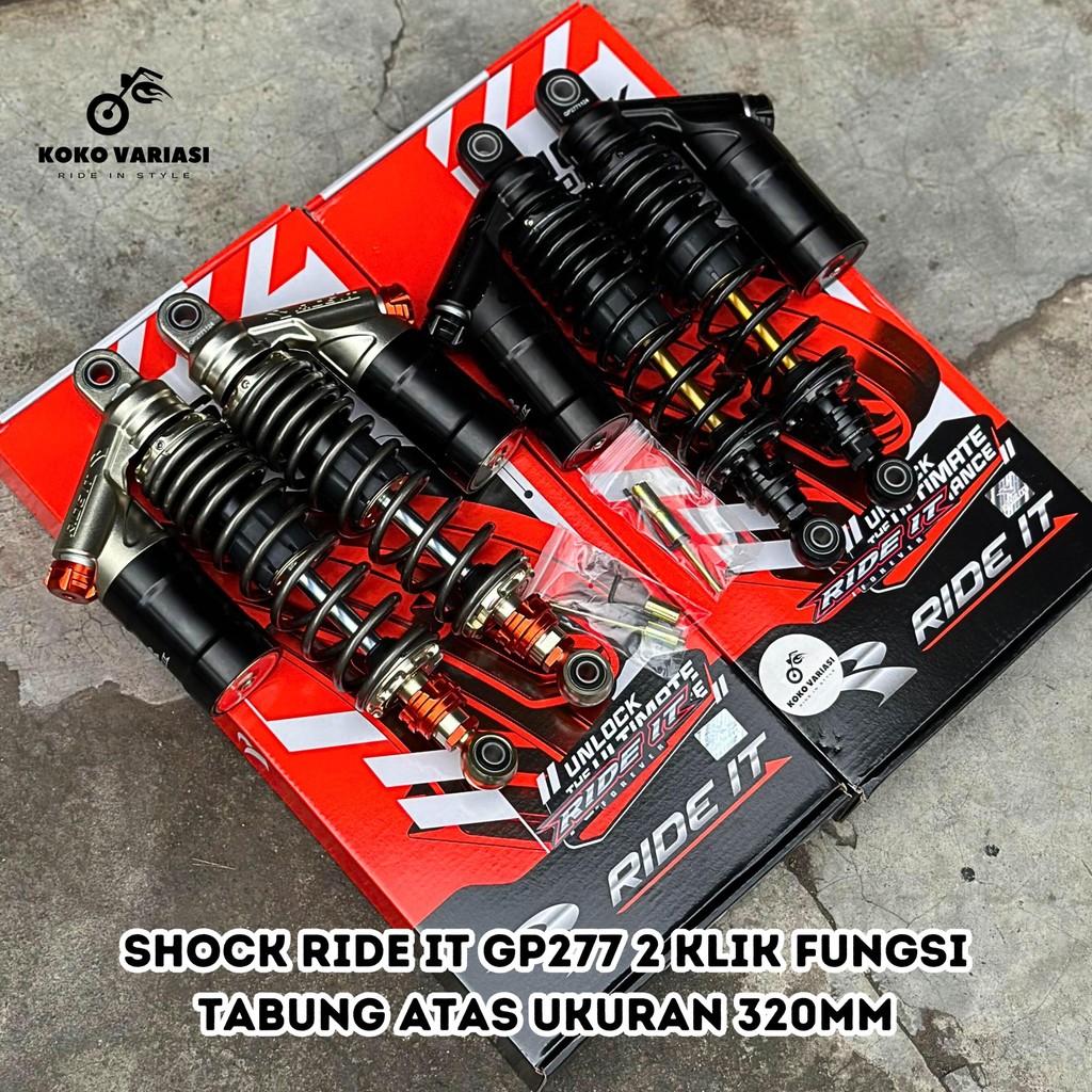 Jual Shock Ride It GP 277 Double Click Motorcycle Tabung Atas Motor ...