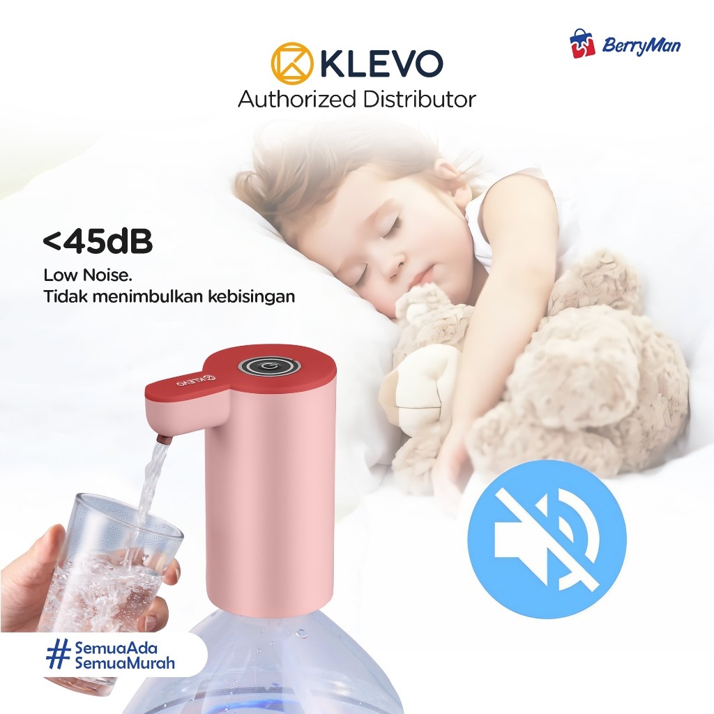 Jual KLEVO KL-WP03 POMPA GALON ELECTRIC Rechargeable Type C Dispenser ...