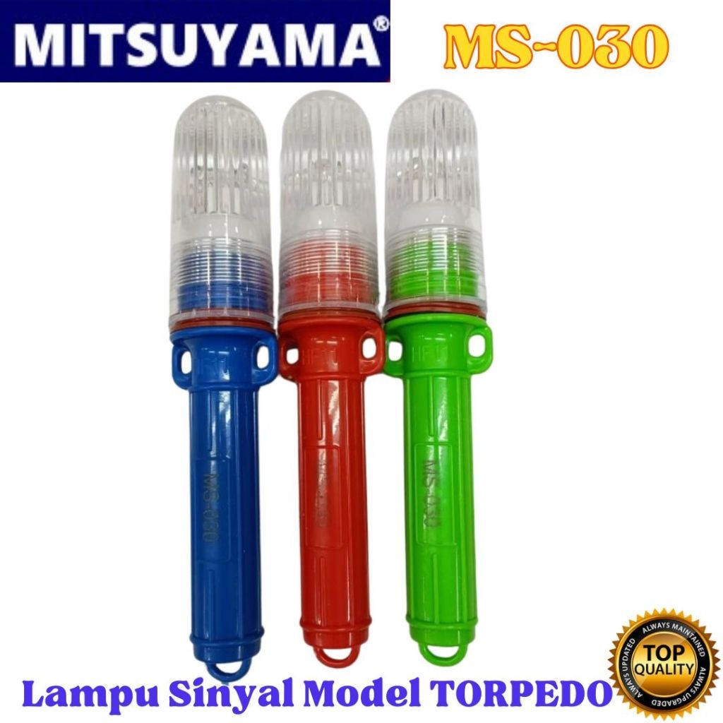 Jual MITSUYAMA MS-030 Lampu Nelayan Sinyal Torpedo 4LED 1 warna majubersamaelektrindo | Shopee ...