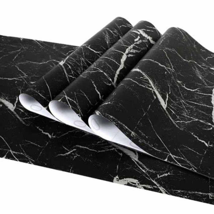 Jual Wallpaper Dinding Marmer HITAM NEW UK 8 m X 45 cm - MARMER HITAM ...