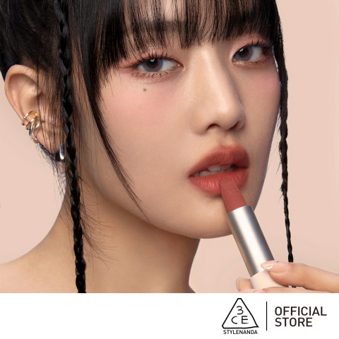 Jual 3CE Official Cashmere Hug Matte Lipstick - Transferproof Ringan ...