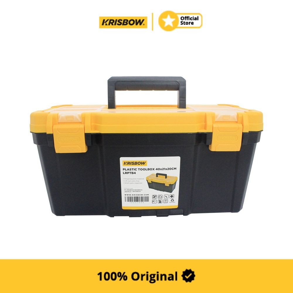 Jual Krisbow Plastic Toolbox Kotak Perkakas 40x21x20cm Lrptb4 | Shopee ...