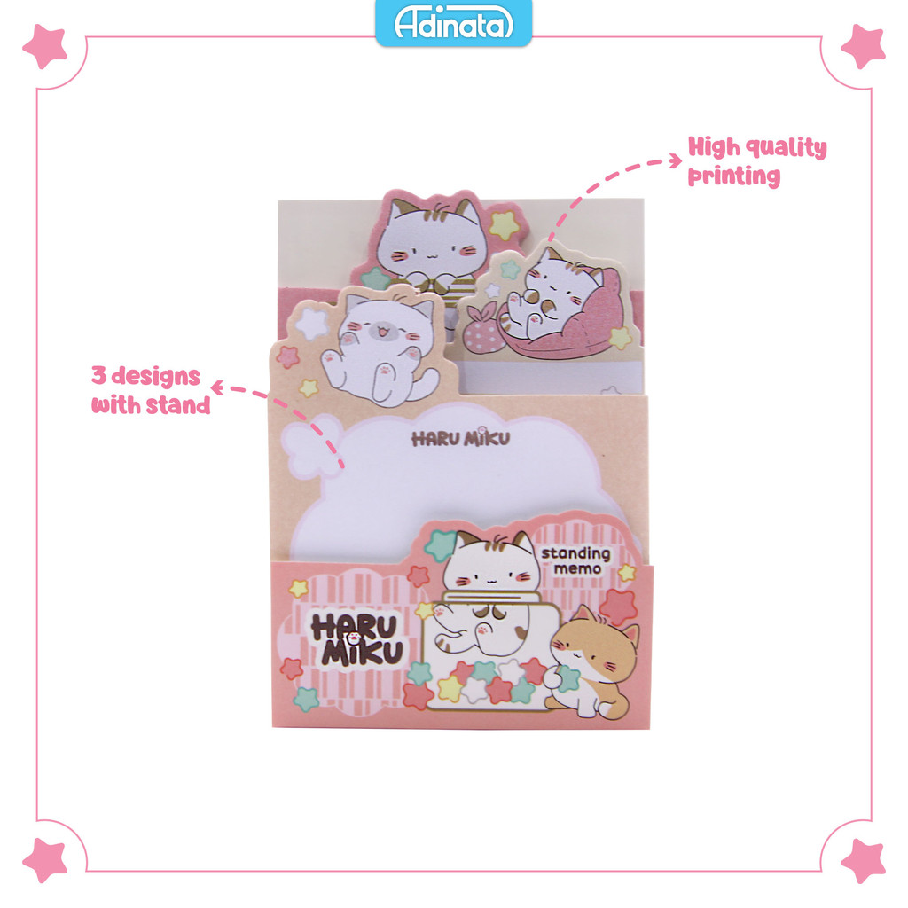 Jual Haru Miku Standing Memo 2552-4623 memo lucu / notes / stand memo ...