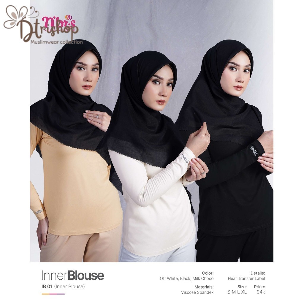 Jual Inner Blouse Premium Bahan Viscose Spandex Ib 01 Manset Baju ...