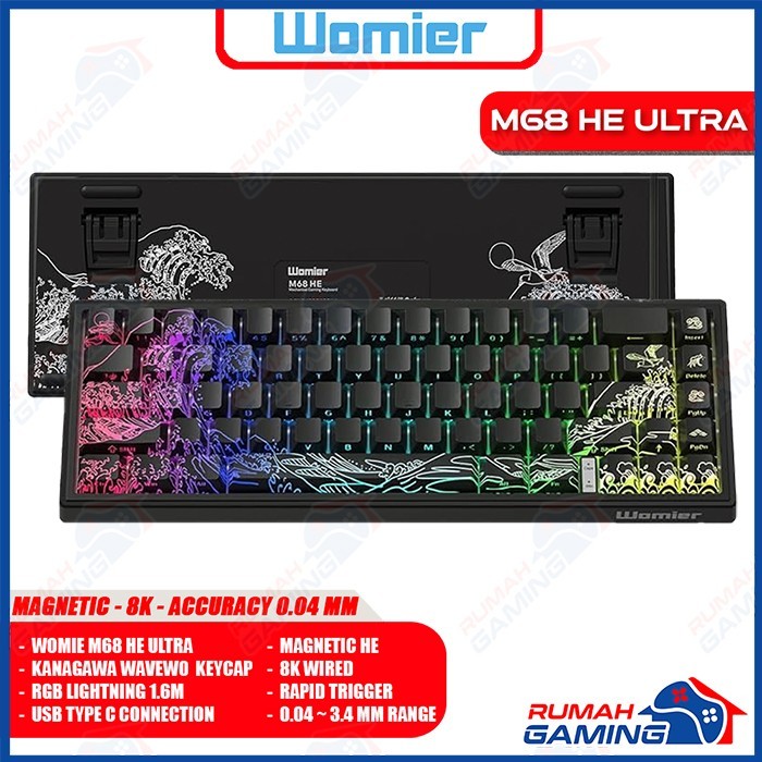 Jual WOMIER - M68 HE ULTRA - 65% - Wired - SOCD - Kangawa - Magnetic ...