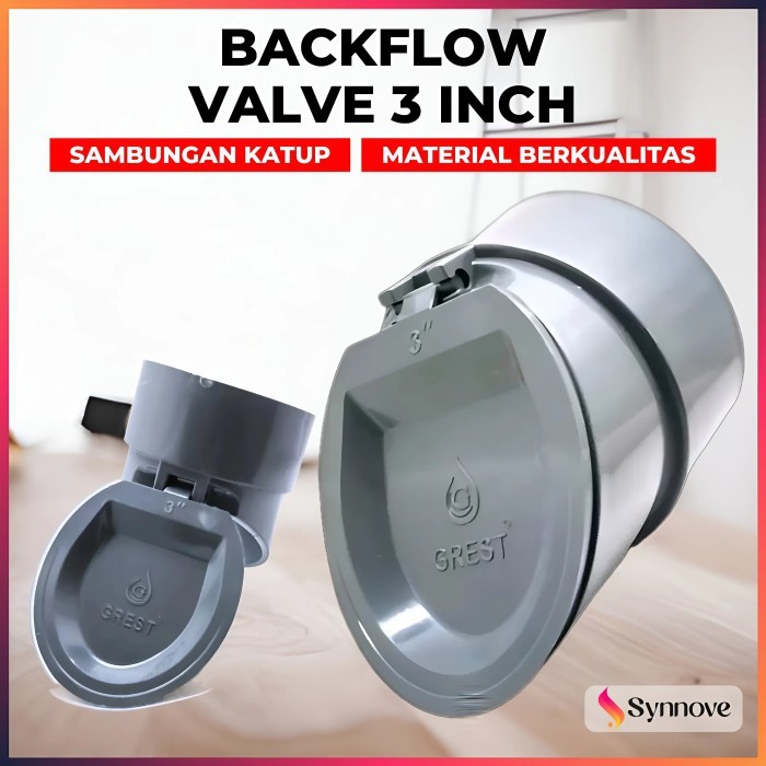 Jual Back Valve 3 Inch PVC Berkualitas Valve Katup Fitting Katup ...