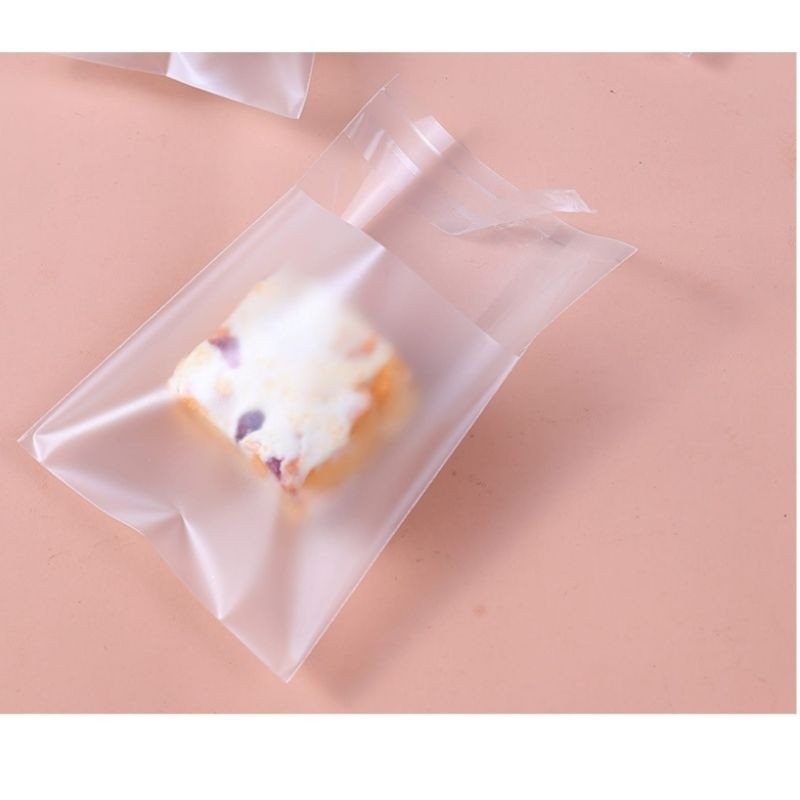 Jual [±100 PCS] OPP PLASTIK COOKIES DOFF PLASTIC ROTI KUE ADA PEREKAT ...