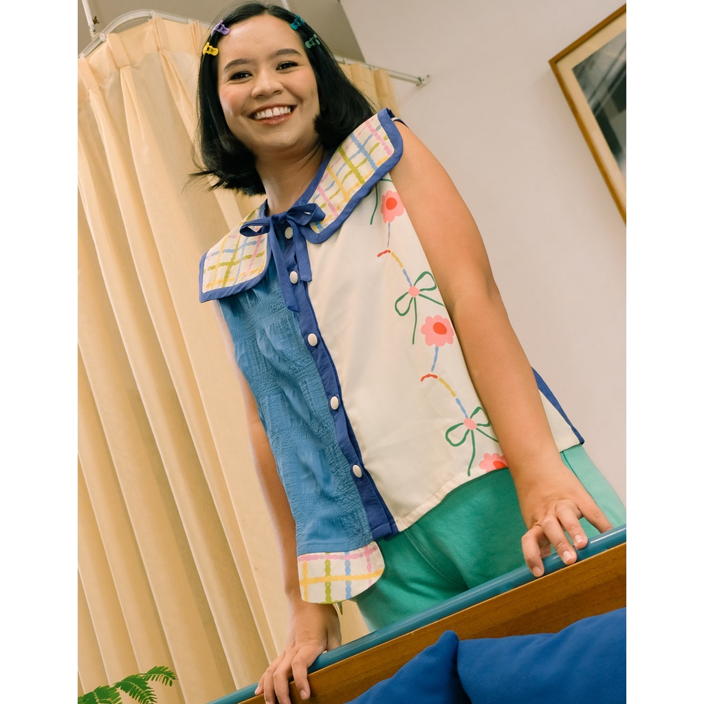 Jual Sleeveless Ribbon Shirt - Popita | Shopee Indonesia