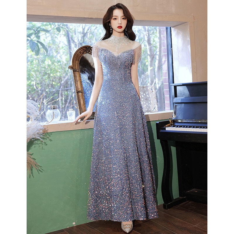 Jual Rok Gaun Malam Ceruk Mewah Ringan Payet Ulang Tahun Temperamen ...