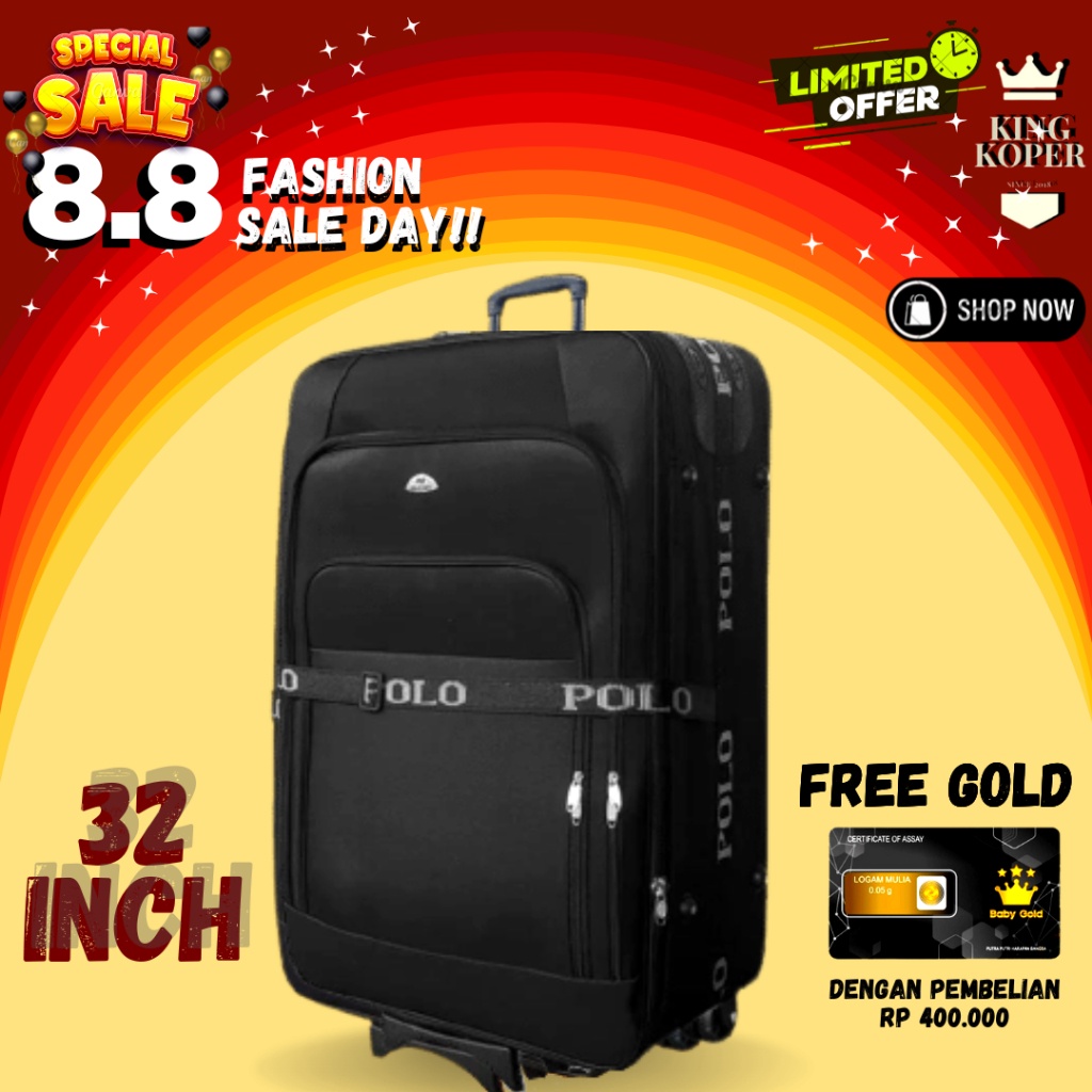 Jual Koper 32 inch Polo twin/koper jumbo/koper besar/koper bagasi/koper ...