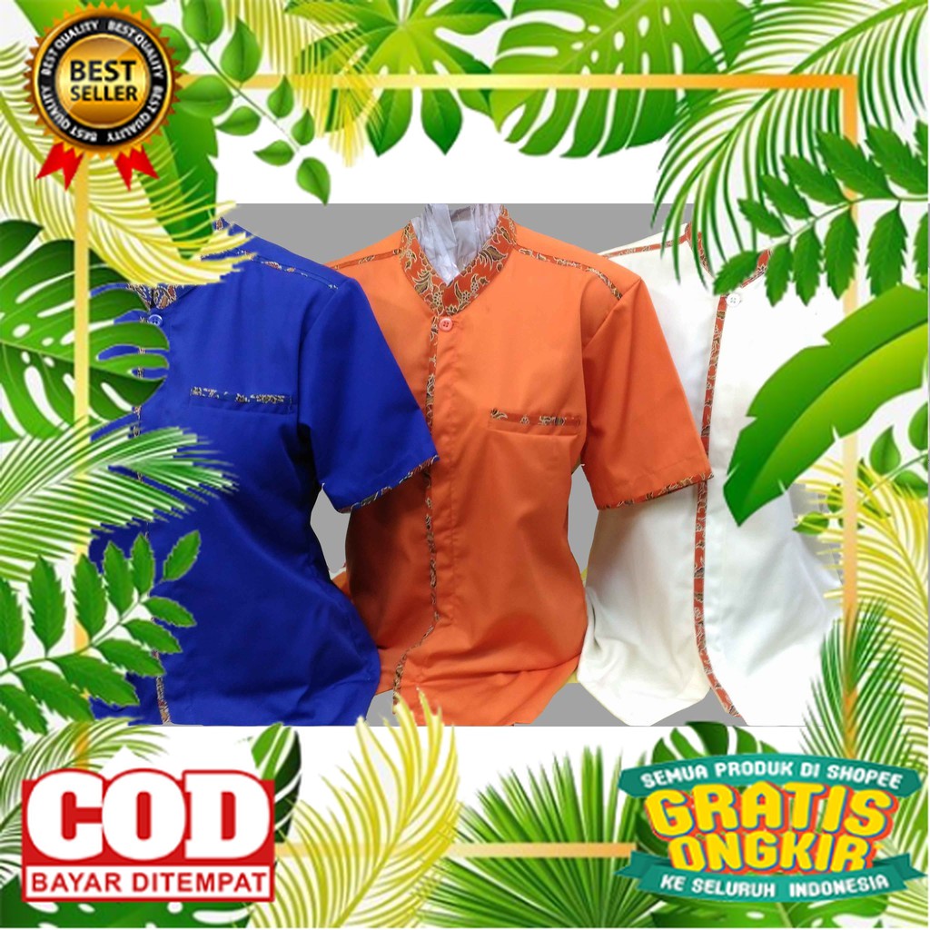 Jual SERAGAM DINAS PDH KANTOR /Seragam kerja batik krah koko COWOK ...