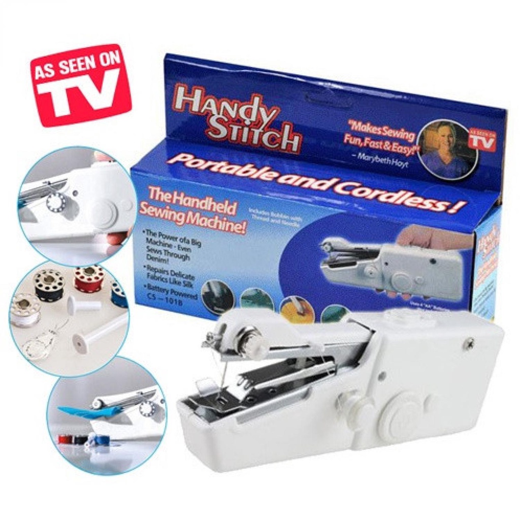 Jual MKKK Handy Stitch Portable Handheld Sewing Machine CSIL1H | Shopee ...