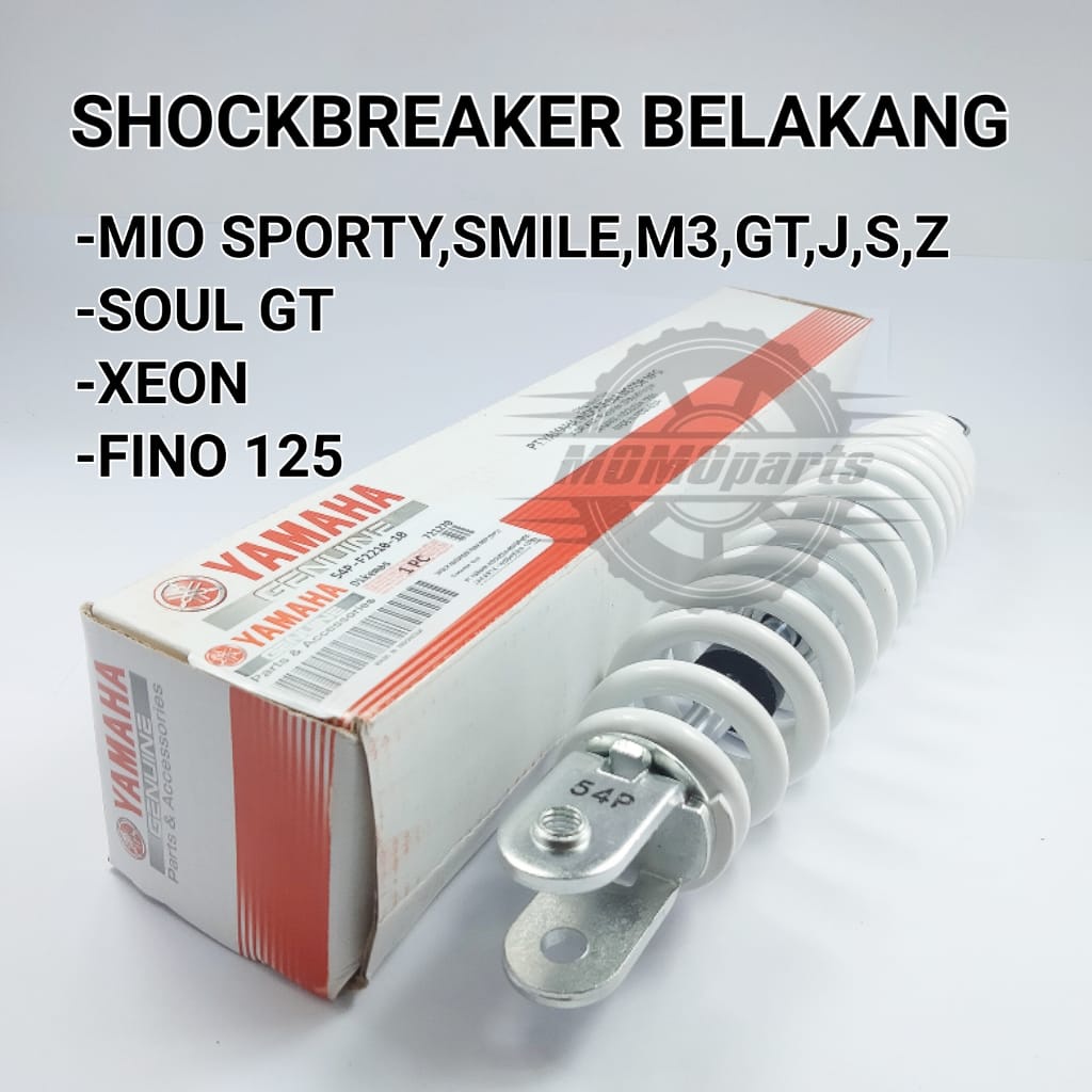 Jual SHOCKBREAKER BELAKANG WARNA PUTIH MOTOR YAMAHA MIO KARBU SPORTY ...