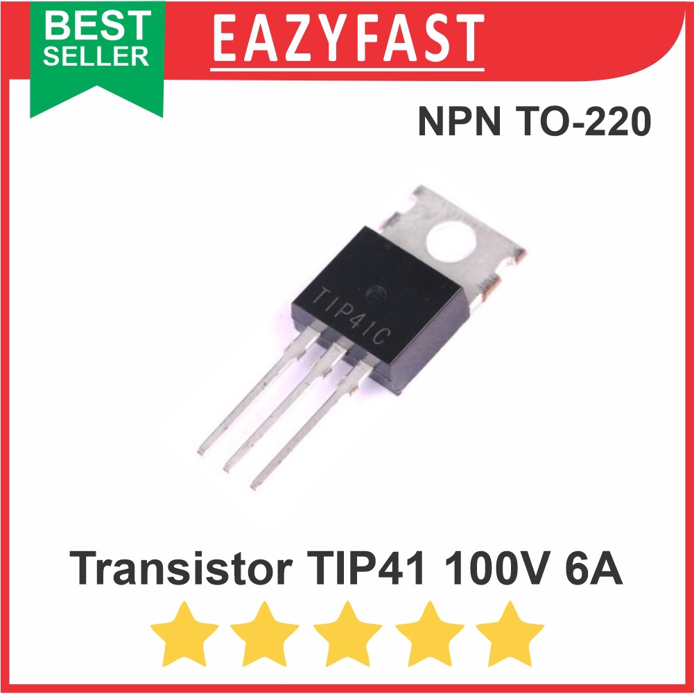 Jual Transistor TIP41 TIP41C TIP 41 C NPN Final Power Driver Switch TO ...