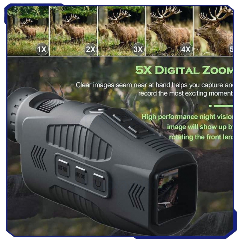 Jual Teropong Digital Monokular Outdoor Night Vision 5x Zoom 1080P ...