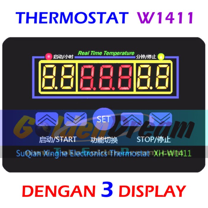 Jual W1411 Thermostat Digital Temperature Controller Suhu Panas Dingin ...