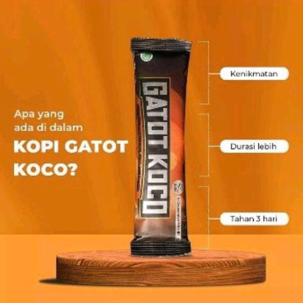 Jual Kopi Gatot Koco Harga Per 1 Sachet Original Bersertifikat BPOM ...