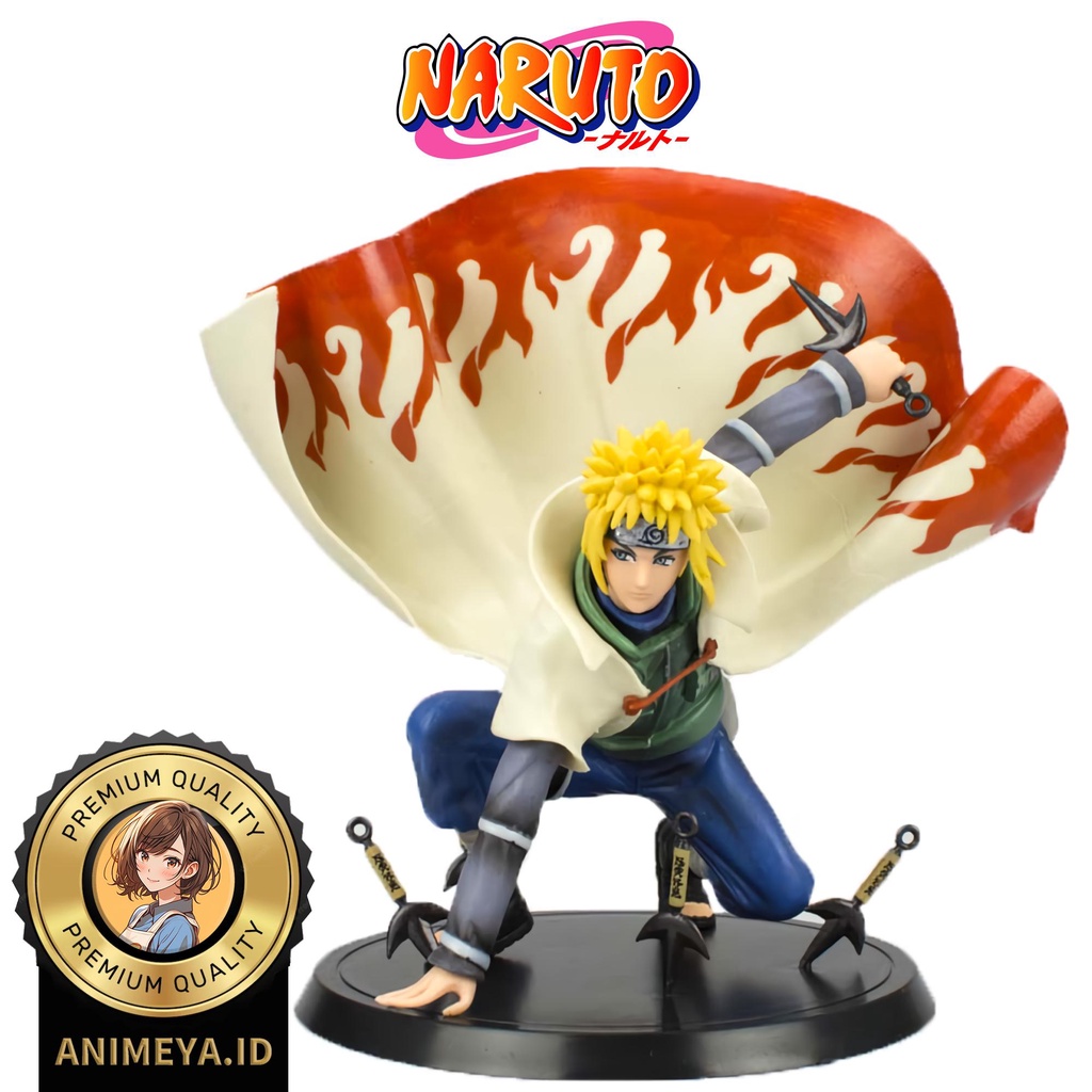 Jual ACTION FIGURE NARUTO MINATO NAMIKAZE KUNAI 4TH HOKAGE KONOHA ...