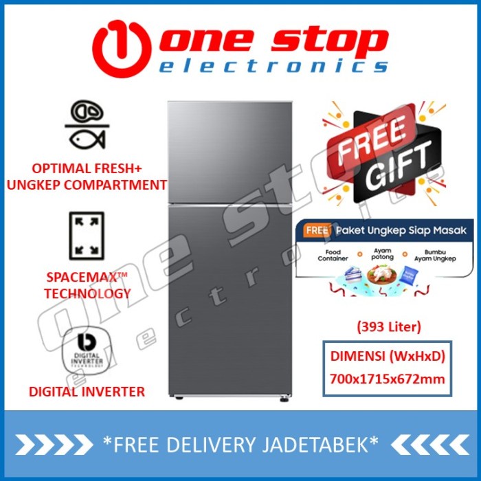 Jual SAMSUNG RT38CG6420S9SE / RT38 Kulkas 2 Pintu w/Ungkep Compartment 393L | Shopee Indonesia