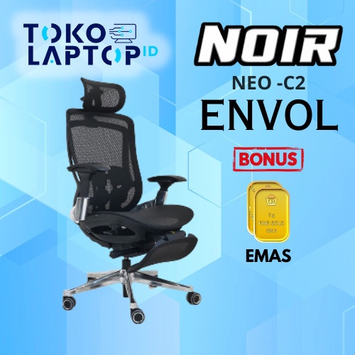 Jual Noir Neo Envol C2 Premium Ergonomic Office Chair Kursi Kantor Ergonomis | Shopee Indonesia
