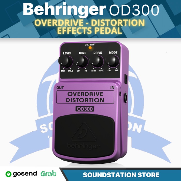 Jual BEHRINGER OD300 Overdrive - Distortion Effects Pedal | Efek Gitar ...