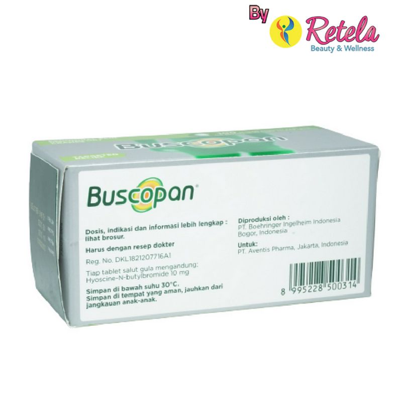 Jual BUSCOPAN 10MG 1 STRIP 10 TABLET | Shopee Indonesia