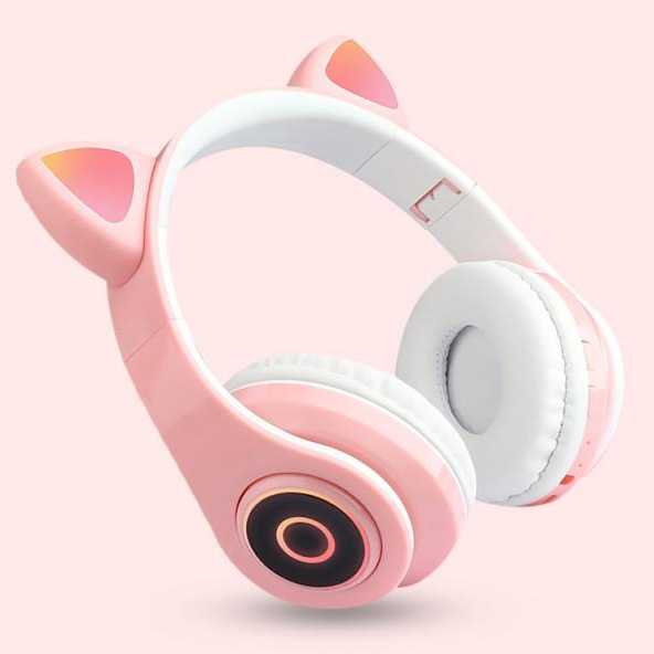 Jual Headset bluetooth | Headphone wireless Telinga Kucing Cute Cat Ear ...