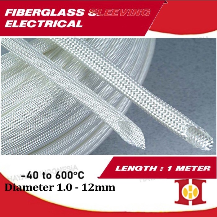 Jual Kulit Kabel Tahan Api Selongsong Selang Fiberglass Sleeve | Shopee ...