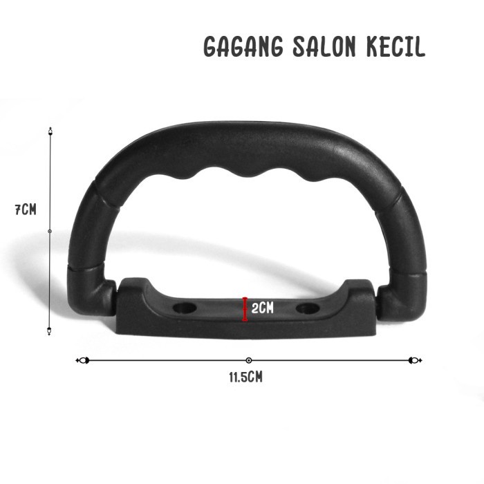 Jual SA Handle Pegangan Gagang Koper / Box Salon Speaker Plastik Hitam ...