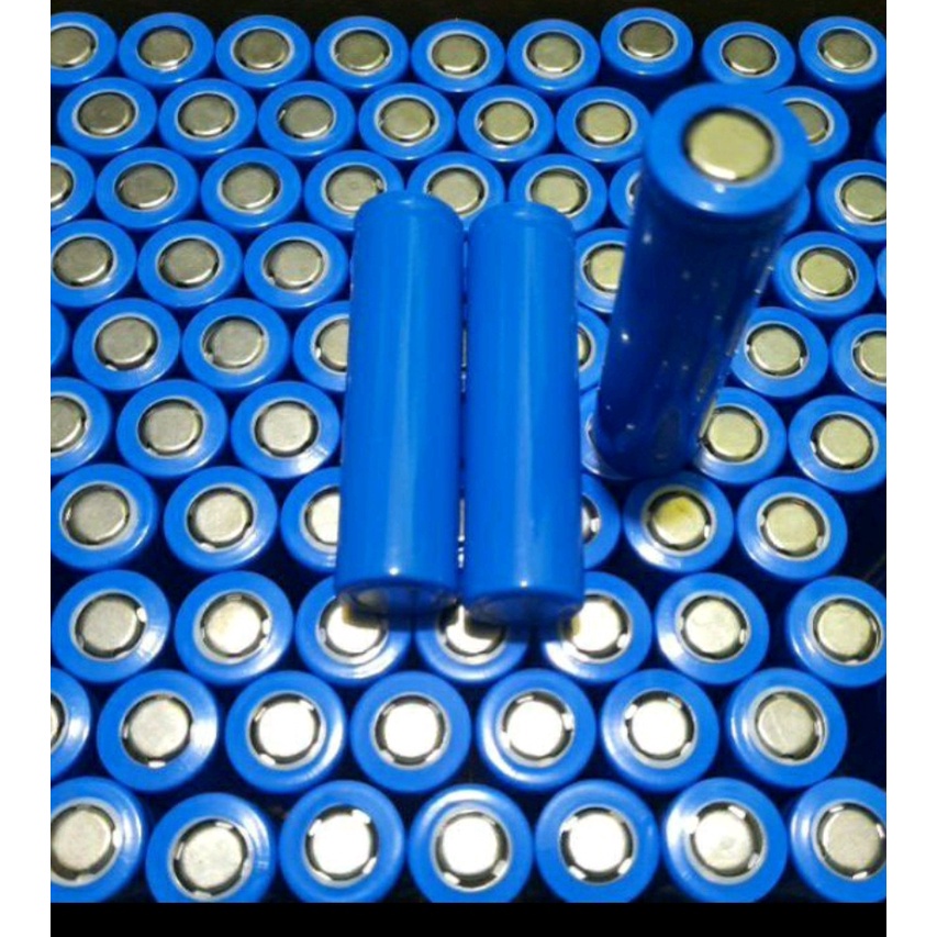 Jual Baterai cas biru polos tipe 18650 1500mAh baterai senter taktikal ...