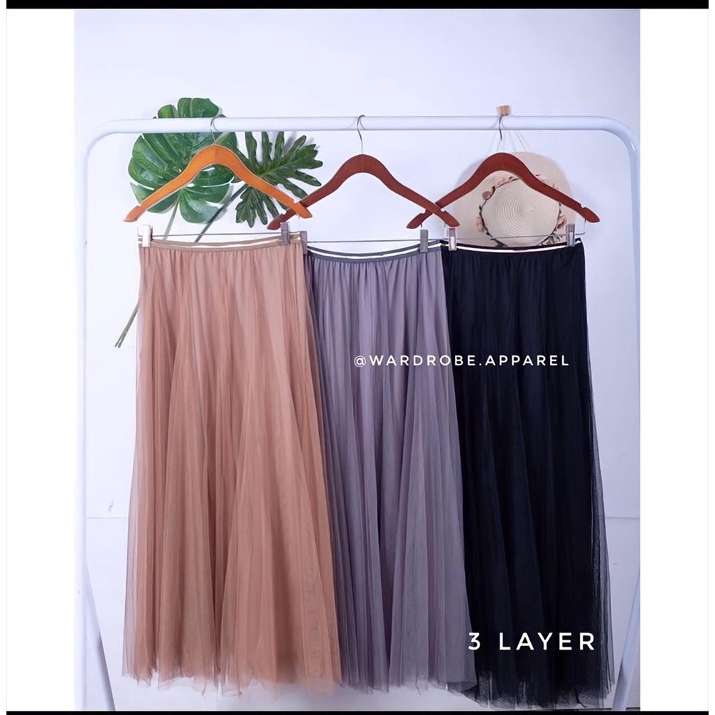 Jual Rok tutu 4 layer premium bangkok bkk/ rok tutu list gold 4 lapis ...