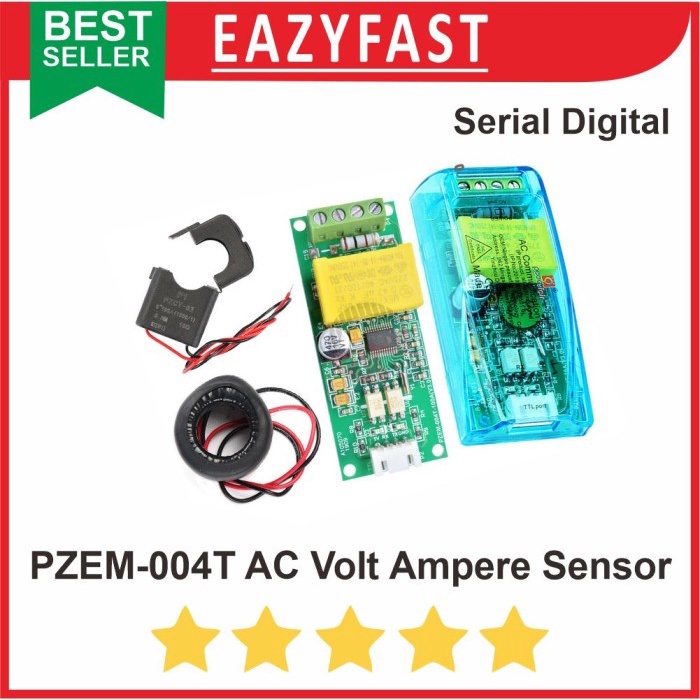 Jual PZEM-004T CT Sensor AC Volt Ampere Watt Hz Meter TTL Serial Arduino | Shopee Indonesia