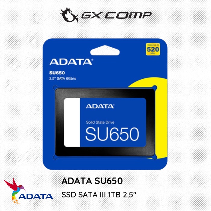 Jual ADATA SSD SU650 1TB SATA III / SSD 1TB | Shopee Indonesia