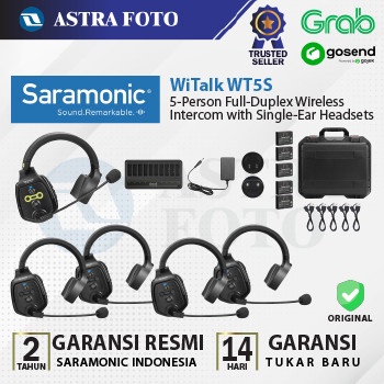 Jual Saramonic WiTalk WT5S Wireless Single-Ear Headset Intercom System ...