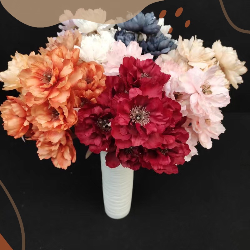 Jual BUNGA KANSAS PEONY ARTIFICIAL IMPORT PERTANGKAI | Shopee Indonesia