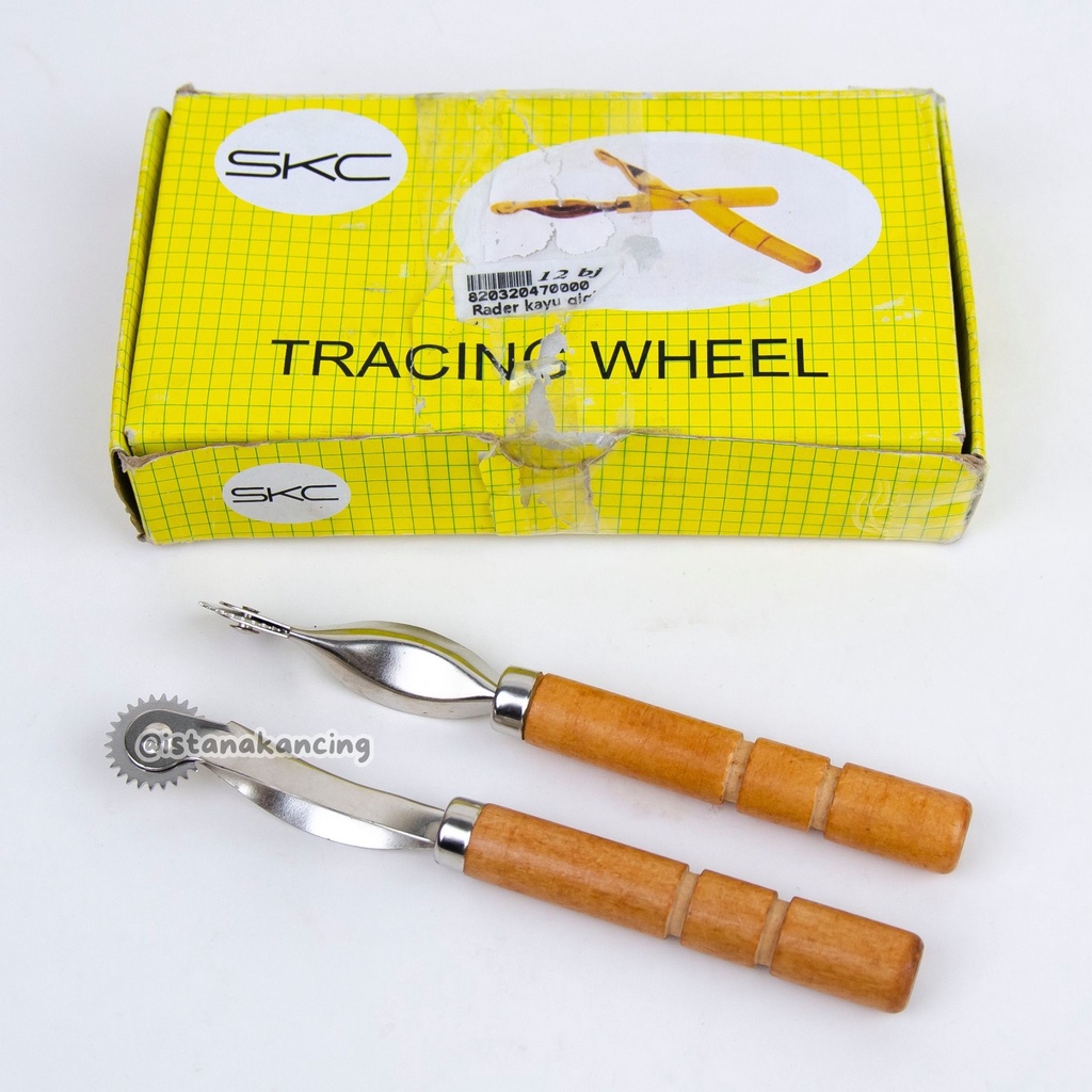 Jual Rader Kayu Gerigi Alat Pola Grigi Gagang Kayu Tracking Weel ...