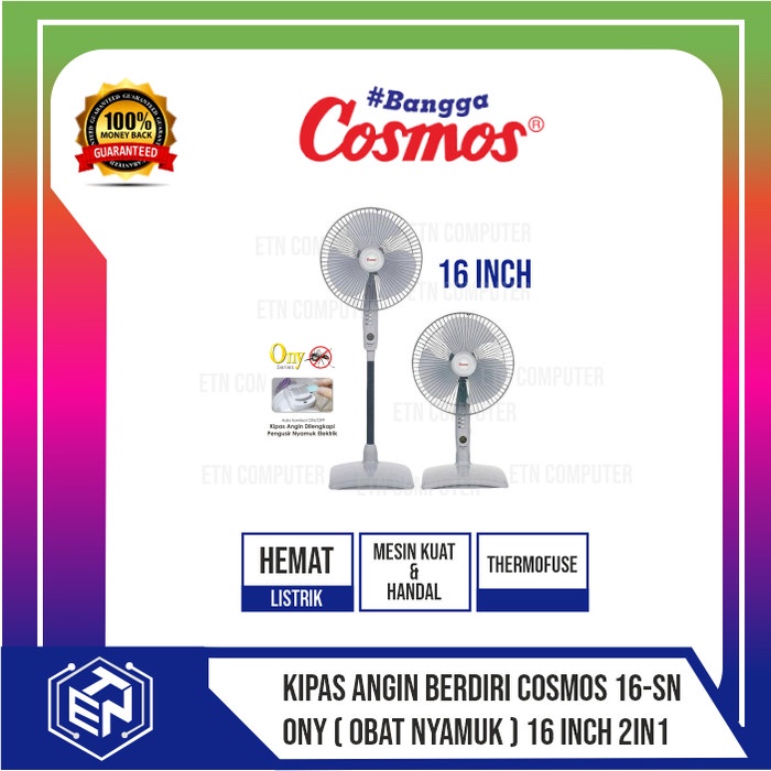 Jual KIPAS ANGIN STAND FAN COSMOS SN ONY 2 IN 1 16 INCH | Shopee Indonesia
