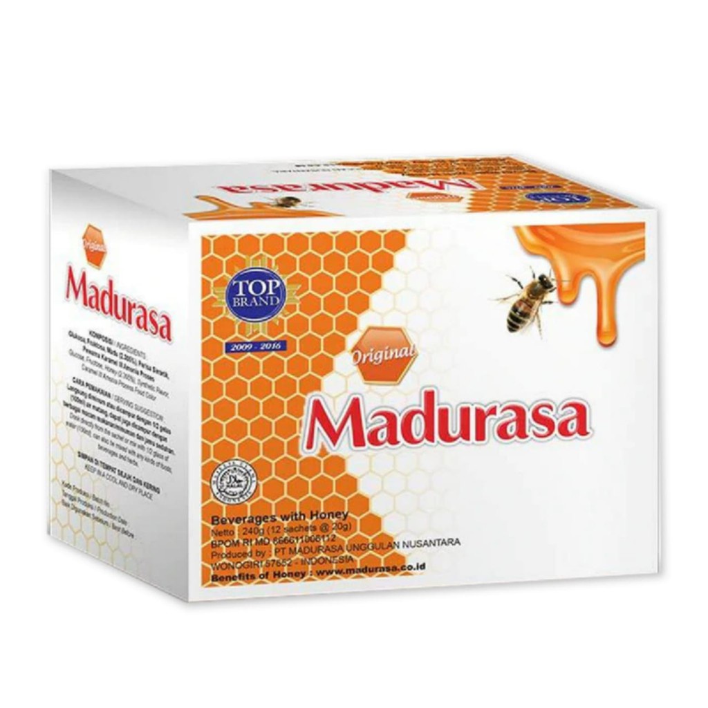 Jual MADURASA SACHET ORIGINAL Madu Asli Multivitamin Dalam Tubuh [1 Box 12 Sachet] | Shopee ...
