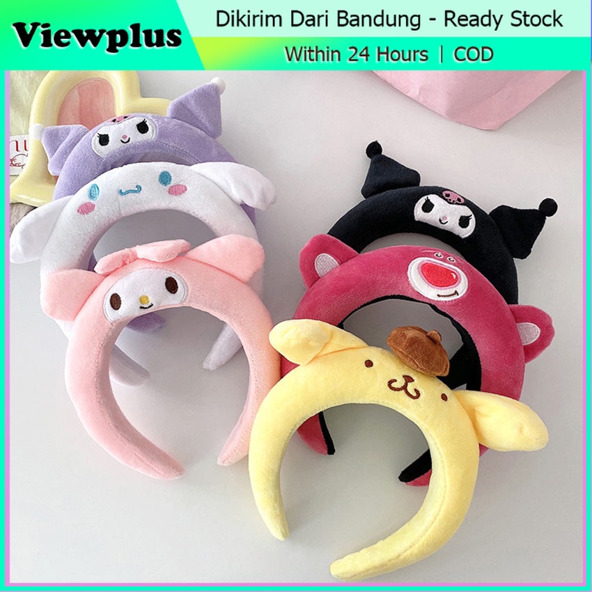 Jual Bando Fluffy Sanrio Headband Lucu Korea Import Fashion Anak Bando ...