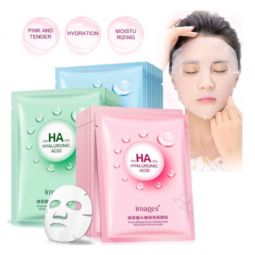 Jual IMAGES HA HYALURONIC ACID WATER MOISTURIZING FACIAL MASK / WBS ...