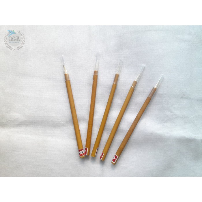 Jual KUAS LUKIS GAMBAR BULU LANCIP KUAS MOPIT BAMBU KUAS CAT AIR MINYAK ...