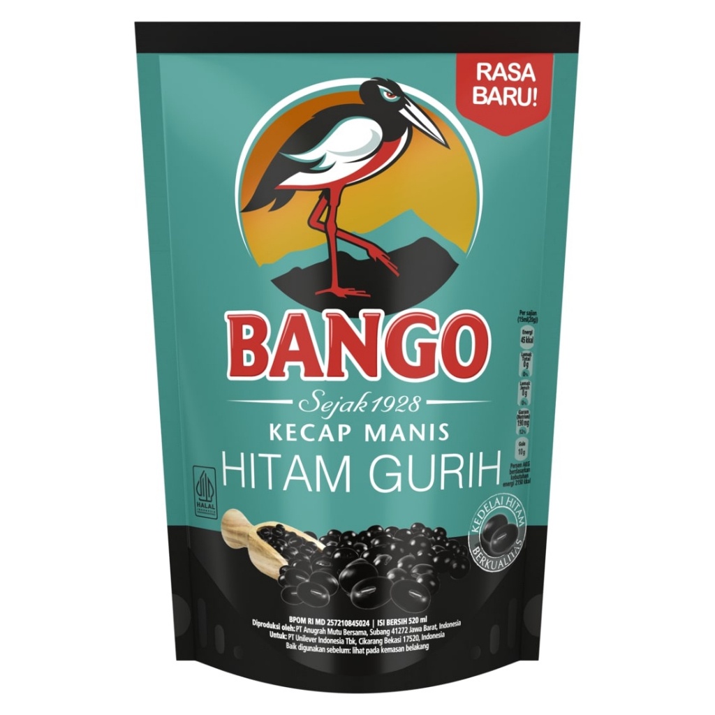 Jual Bango Kecap Manis Hitam Gurih 520ml - PENYEDAP MAKANAN ENAK DAN ...