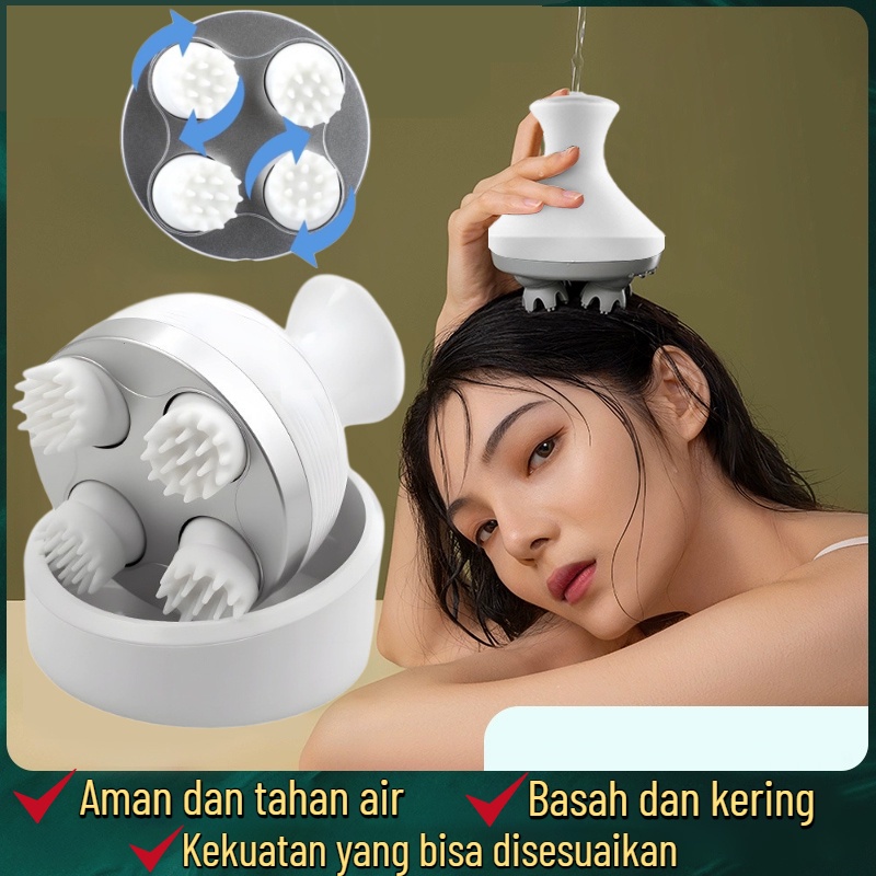 Jual Alat Pemijat Kepala /Scalp Massager/3D Head Massager Electric ...