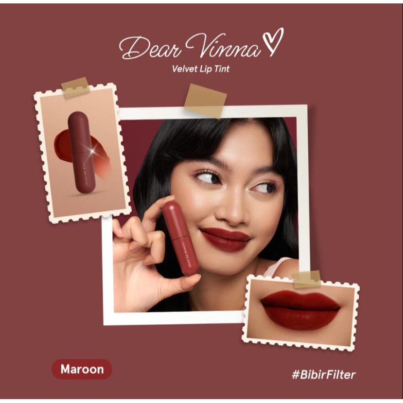 Jual Dear Me Beauty Velvet Lip Tint Aulia/Debby/Diana/Niki/Vinna 3.5ML ...