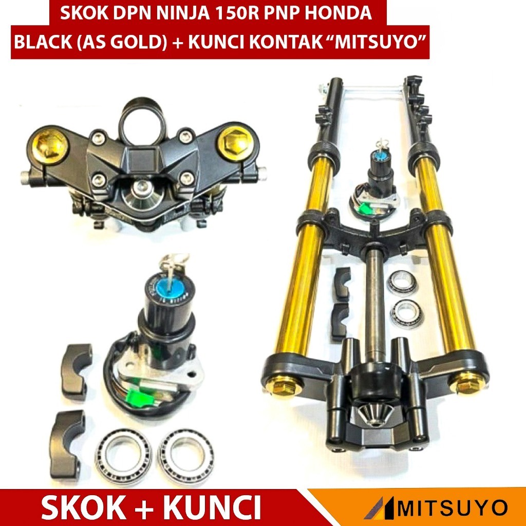 Jual Skok SHOCK Depan Ninja As Gold pnp HND MOS Cb150R GL CB 33mm ...