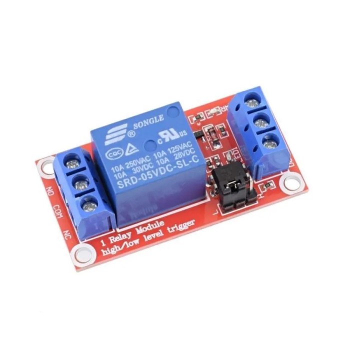 Jual 1 Channel Relay Optocoupler Module 5V Red Board Version isolasi ...