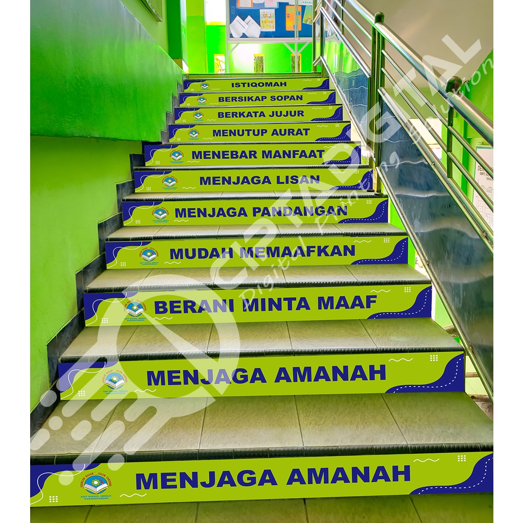 Jual Stiker Tangga Sekolah Islam Terpadu (Panjang 100 cm s.d 150 cm ...